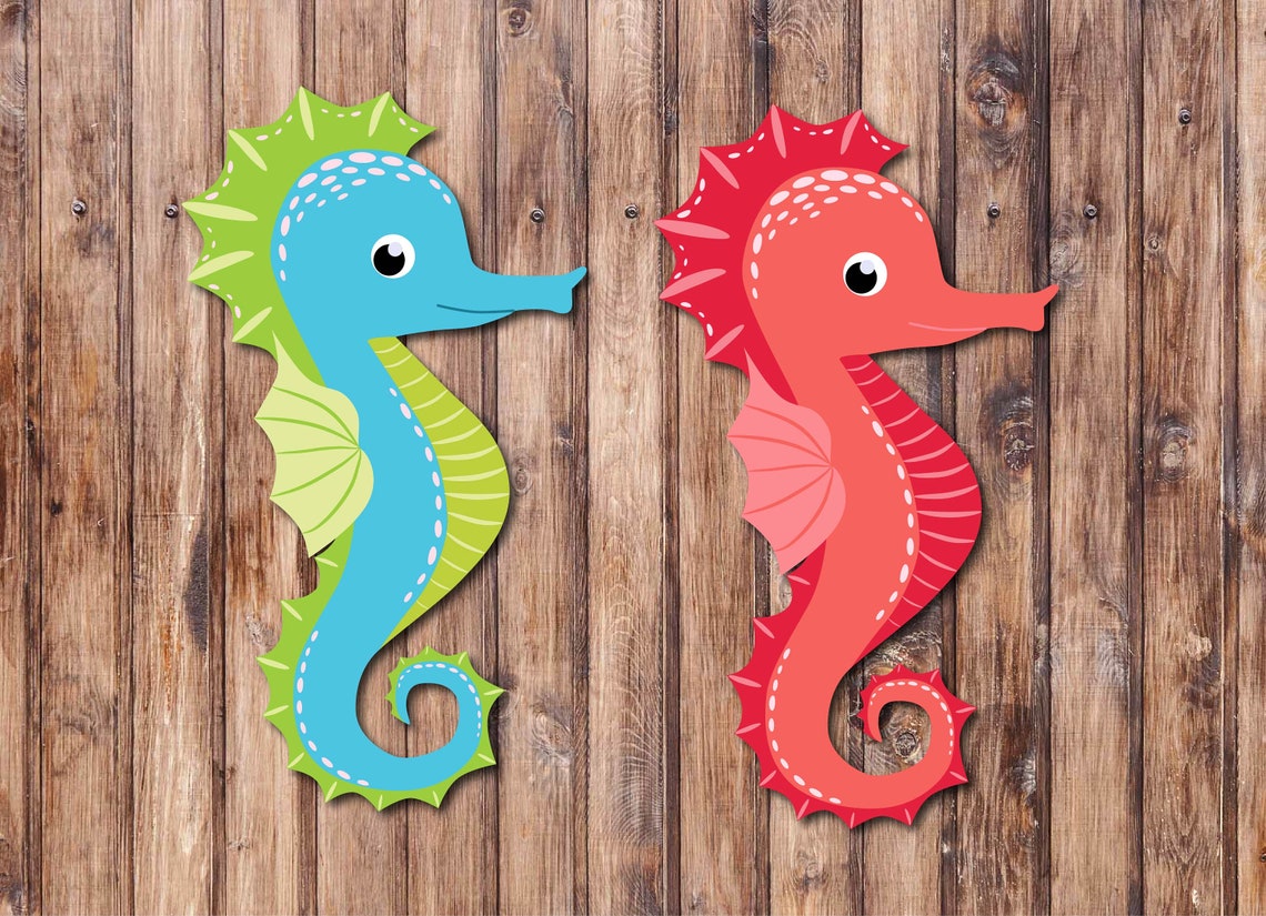 Seahorse_wood Sign - Etsy