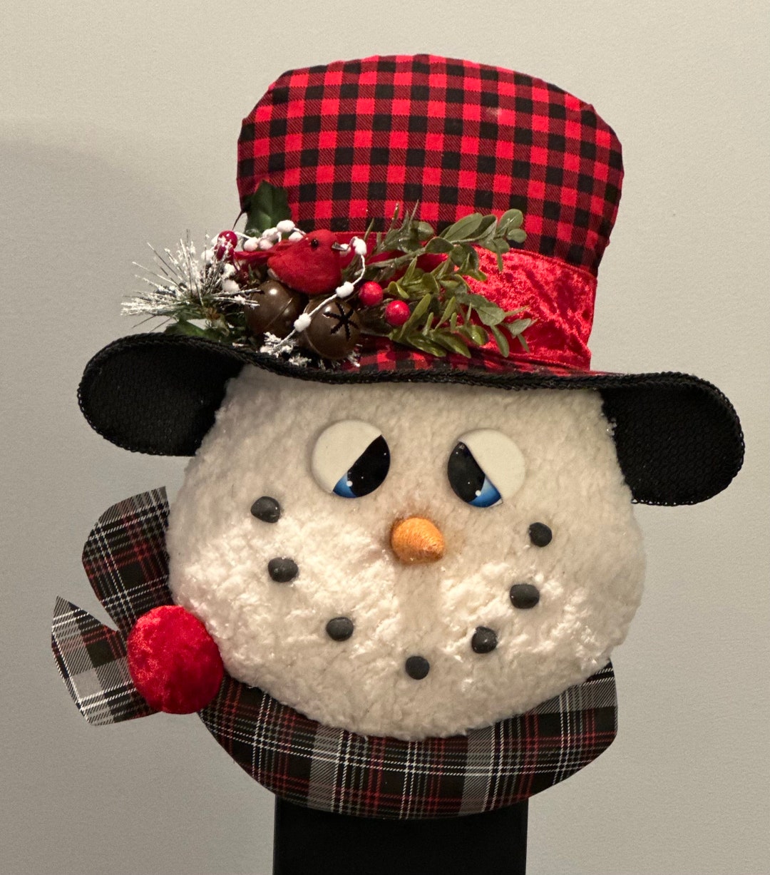 Snowman_flake Wreath Attachment - Etsy