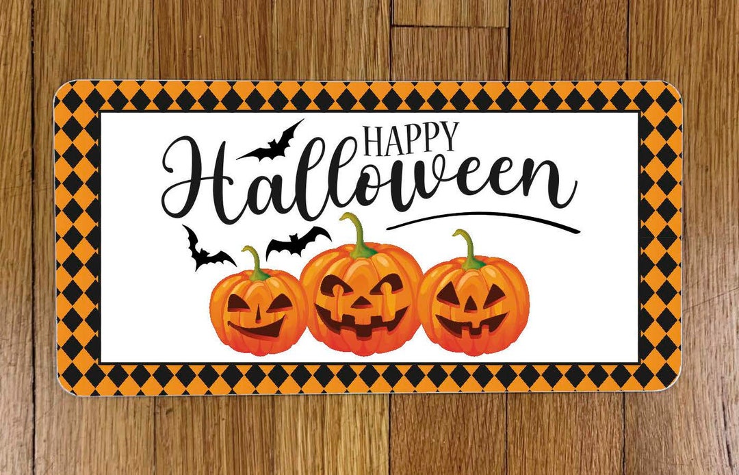 Happy Halloween Pumpkins Wreath Sign - Etsy
