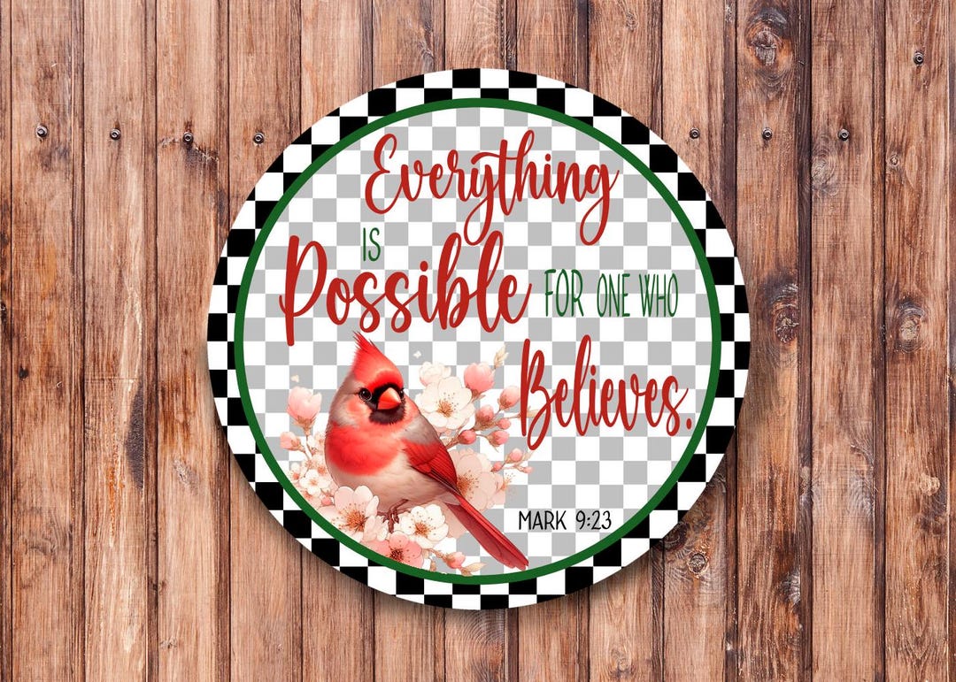Everything is Possible_ Wreath Sign - Etsy