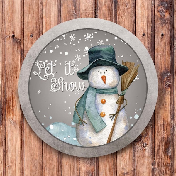 Snowman Sign - Etsy