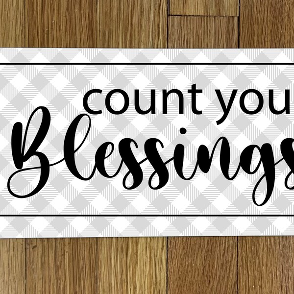 Count Your Blessings - Etsy