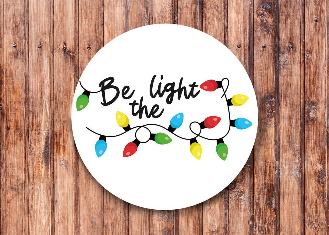 Be the Light Wreath Sign - Etsy