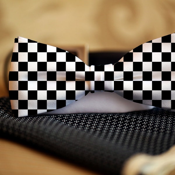 Checkered Bow Tie - Etsy