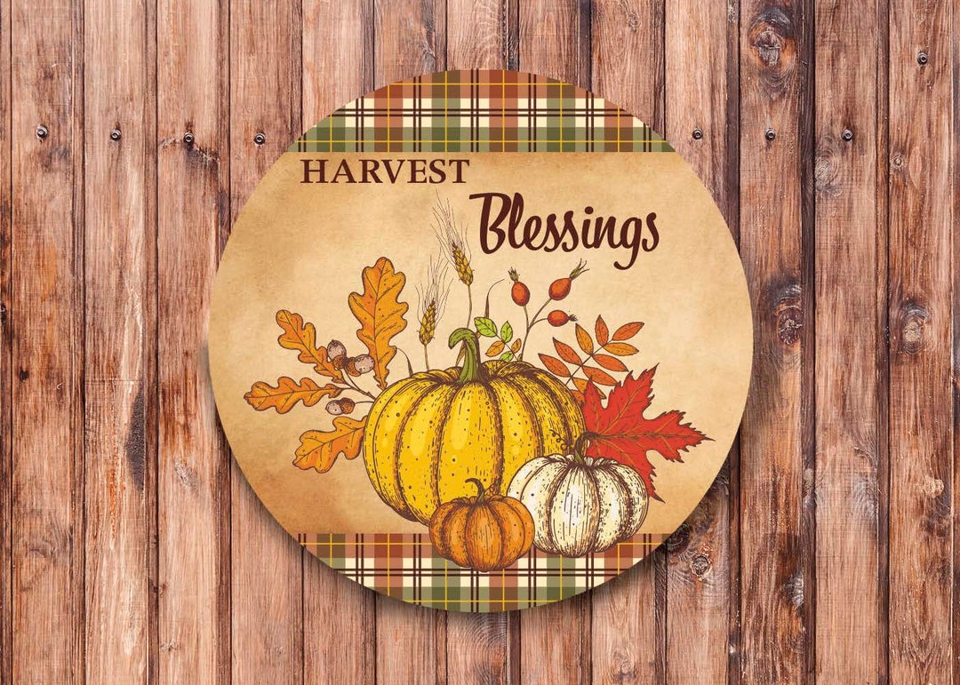 Harvest_blessings_wreath Sign - Etsy