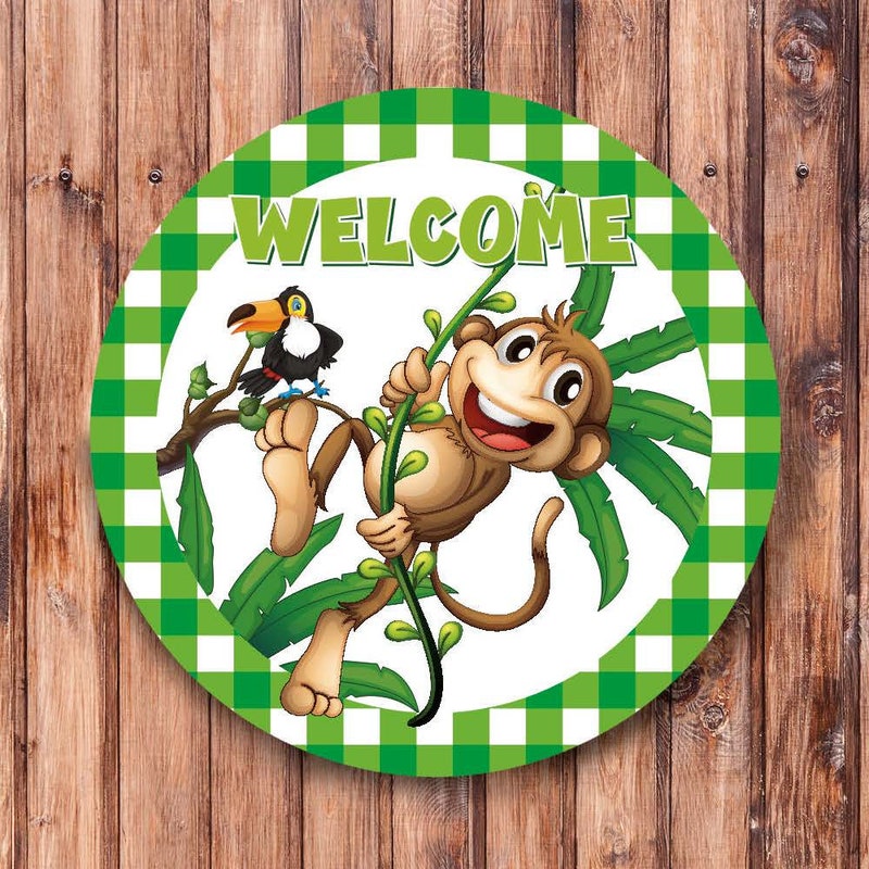 Monkey Wreath - Etsy