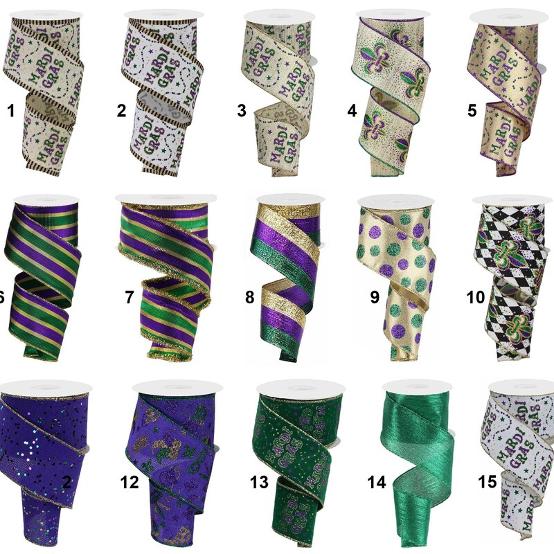 Mardi Gras Ribbon - Etsy