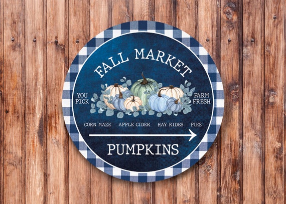 Fall Market Wreath Sign - Etsy