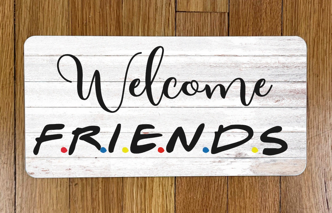 Welcome Friends_wreath Sign - Etsy