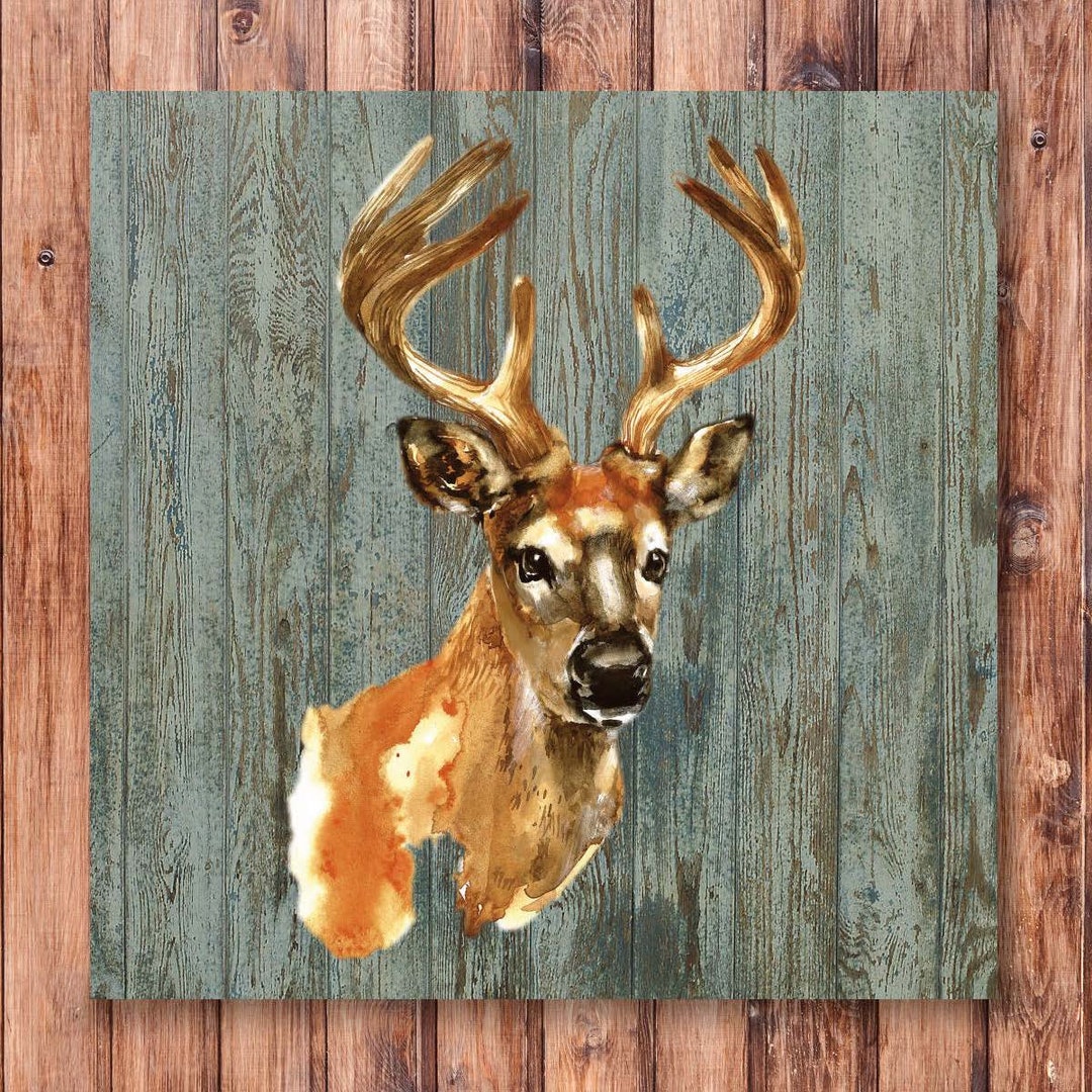 Deer Head Wreath Sign - Etsy
