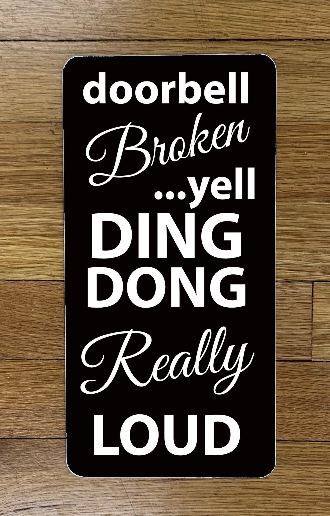 Door Bell Broken_wreath Sign - Etsy