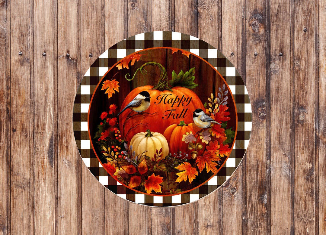 Happy Fall Wreath Sign - Etsy