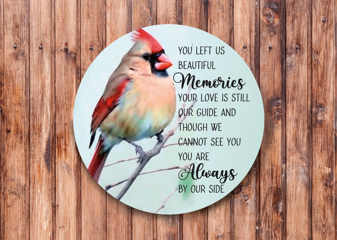 You Left Us With Beautiful Memories_wreath Sign - Etsy