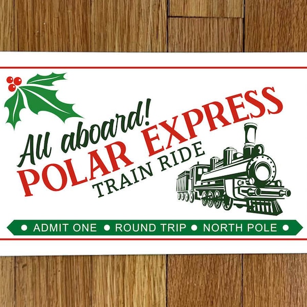 Polar Express Sign - Etsy