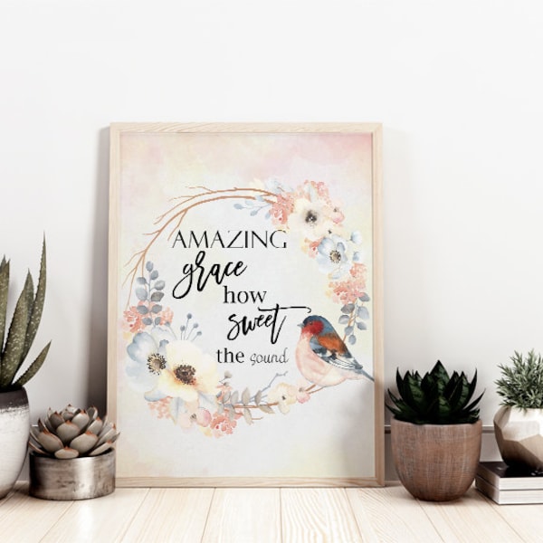 Amazing Grace Poster - Etsy