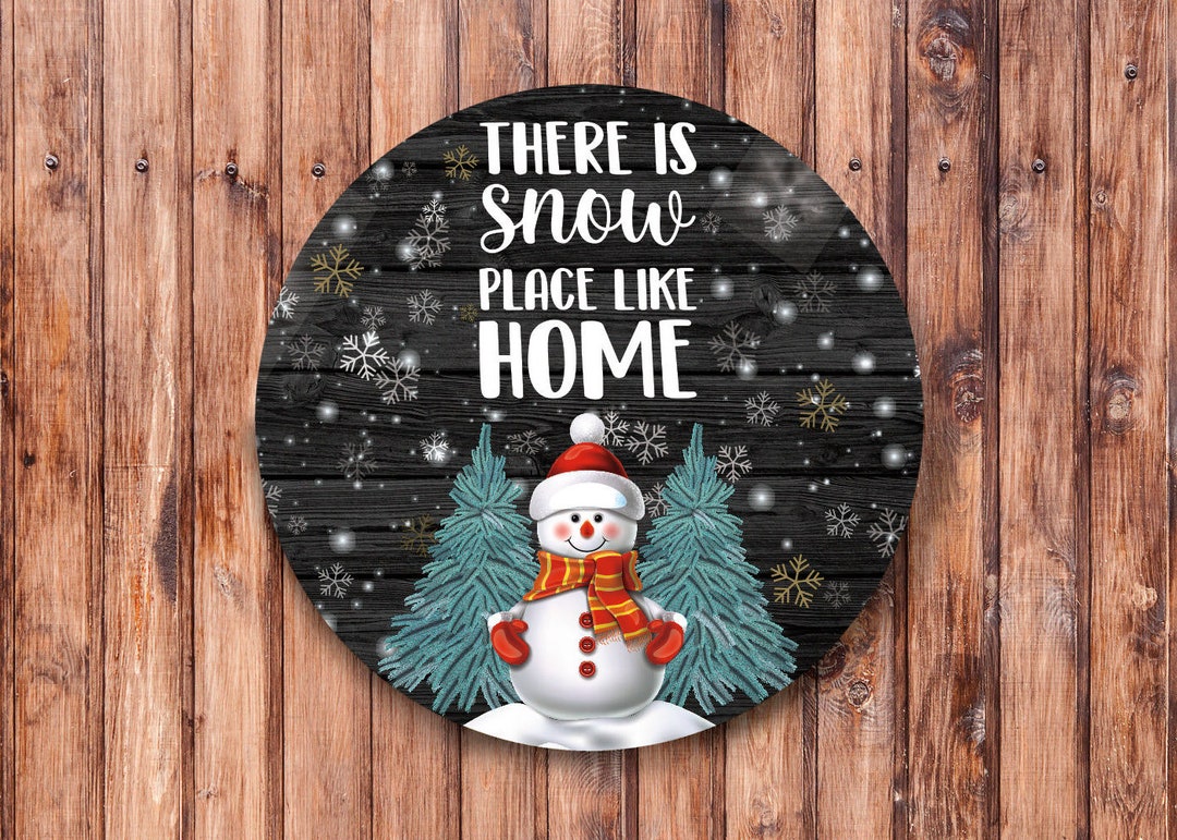 Snow Place Like Home Wreath Sign - Etsy