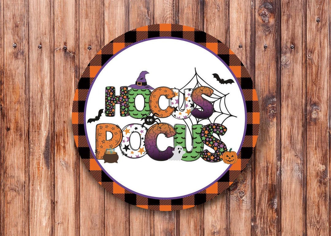Hocus Pocus Spider Wreath Sign - Etsy