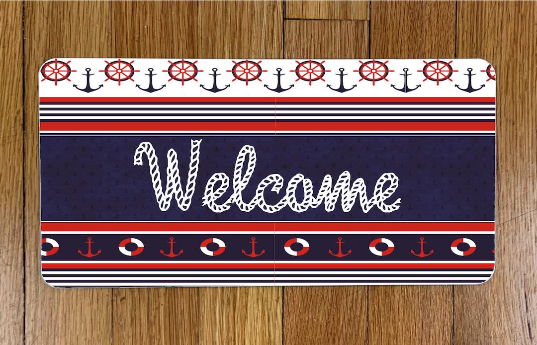 Nautical Welcome_wreath Sign - Etsy