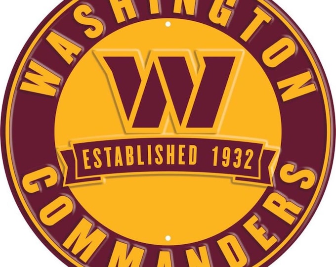 Officially Licensed Washington Commanders Sign - Etsy