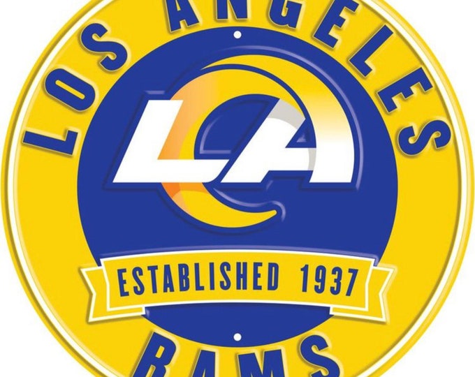 Officially Licensed Los Angeles Rams Sign - Etsy