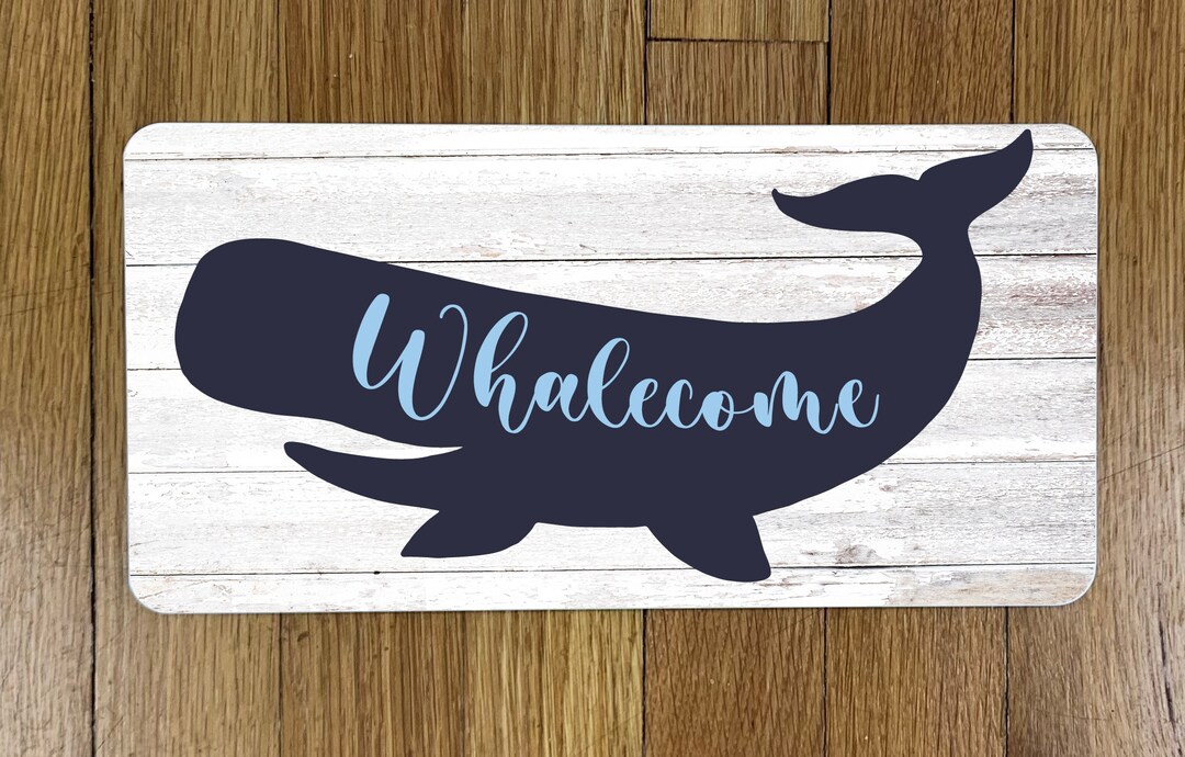 Whalecome_wreath Sign - Etsy