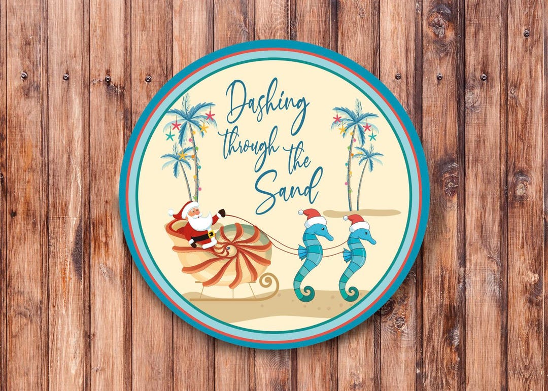 Dashing Through the Sand Wreath Sign - Etsy