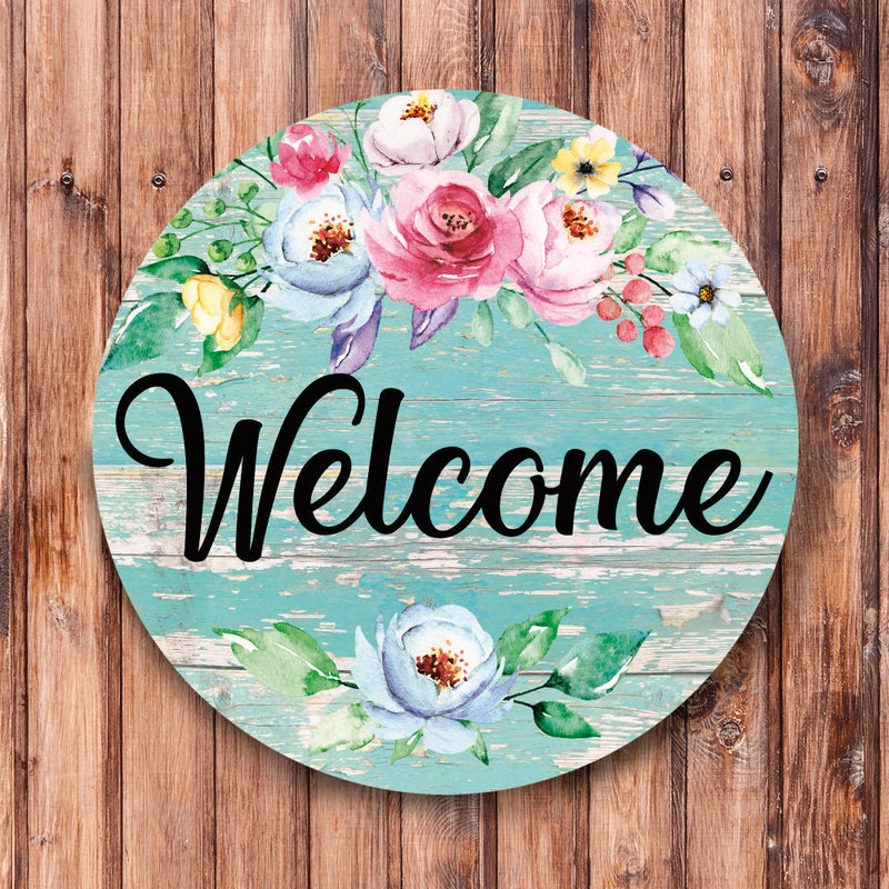 Wreath Signs Welcome - Etsy