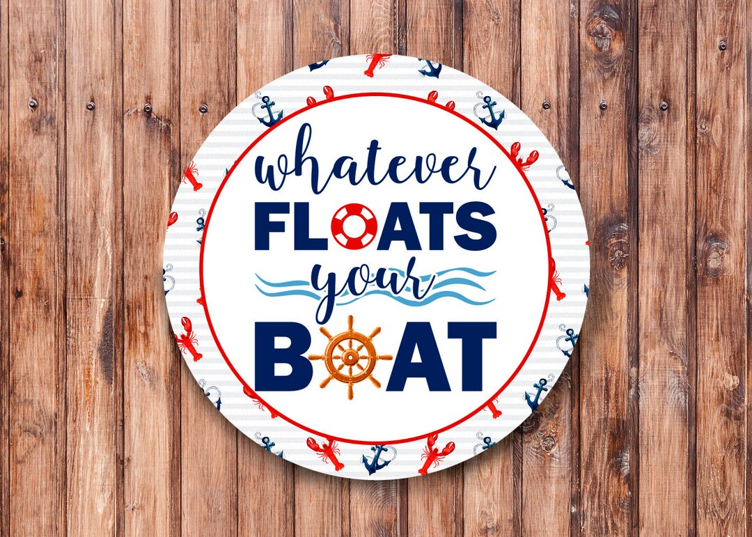 Whatever Floats Your Boat_wreath Sign - Etsy