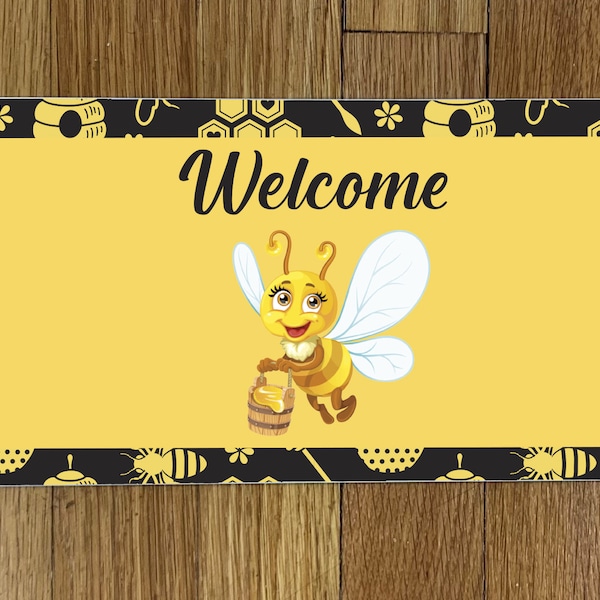 Welcome Bee Wreath - Etsy