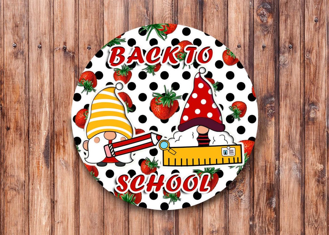Back to School Gnomes Wreath Sign - Etsy