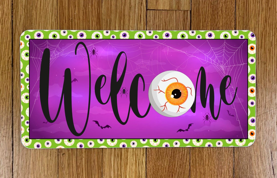 Welcome Eyeball_wreath Sign - Etsy