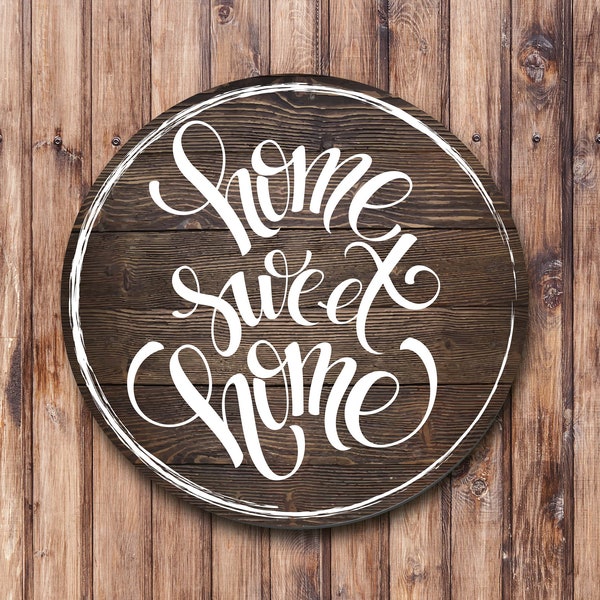 Home Wreath Sign - Etsy
