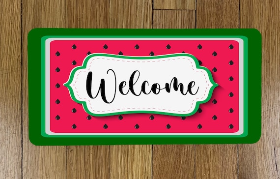 Watermelon Welcome_wreath Sign | Etsy