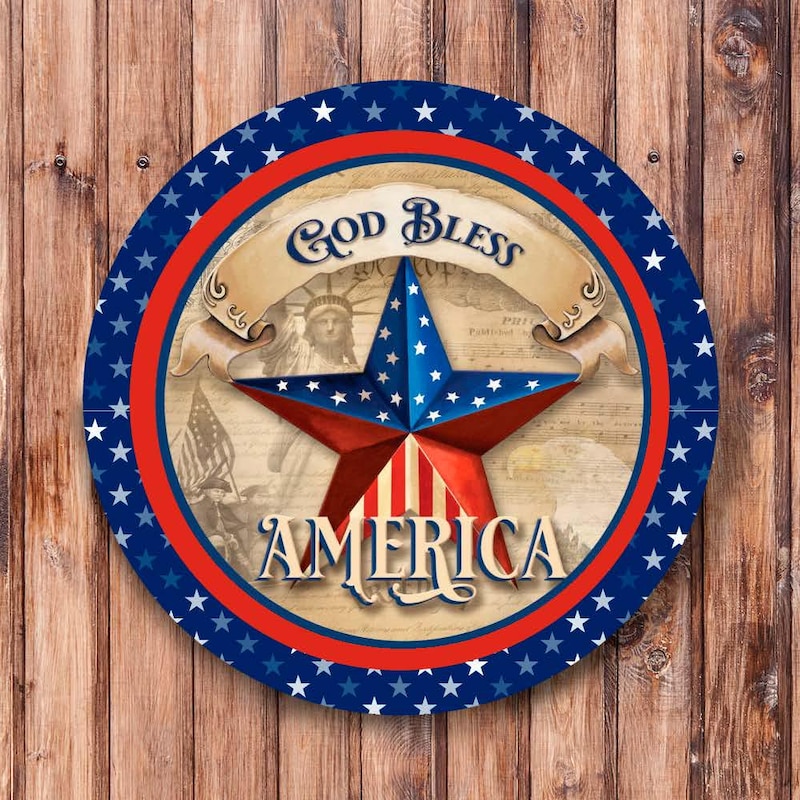 God Bless America Sign - Etsy