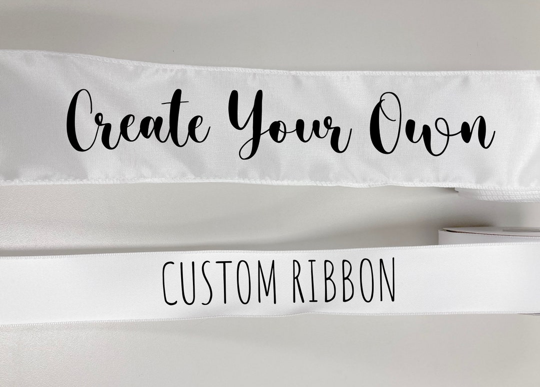 Custom Designed Ribbon by 5 Yards - Etsy