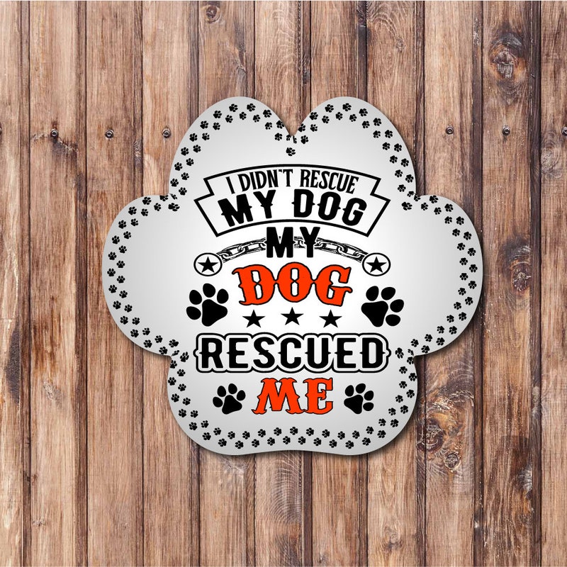 Rescue Dog Sign - Etsy