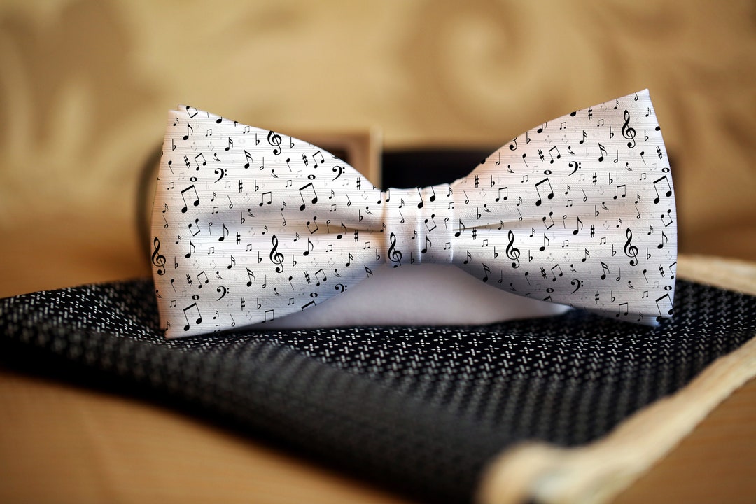 Music Notes Bow Tie - Etsy