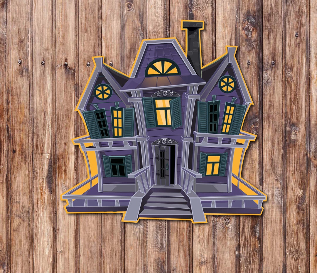 Haunted House_wood Sign - Etsy