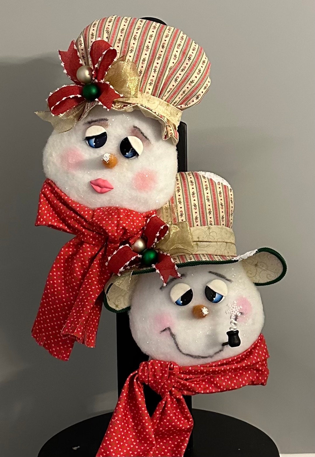 Snowman Flake Wreath Attachment - Etsy