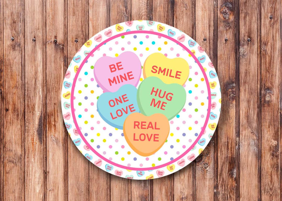 Conversation Hearts Wreath Sign - Etsy