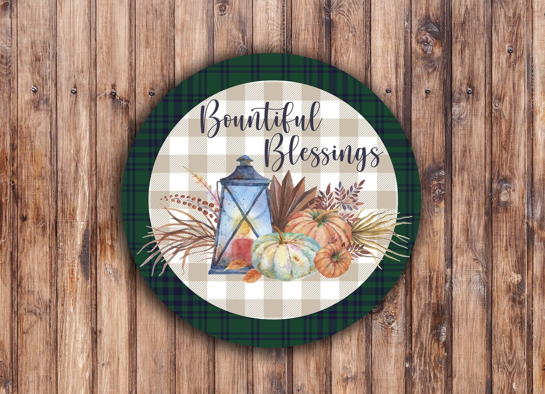 Bountiful Blessings Wreath Sign - Etsy