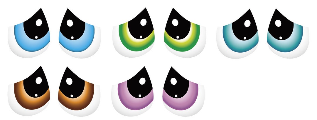 Mini Doll Eyes_craft Eyes_wood Eyes_printed Eyes_snowman Eyes_elf Eyes ...