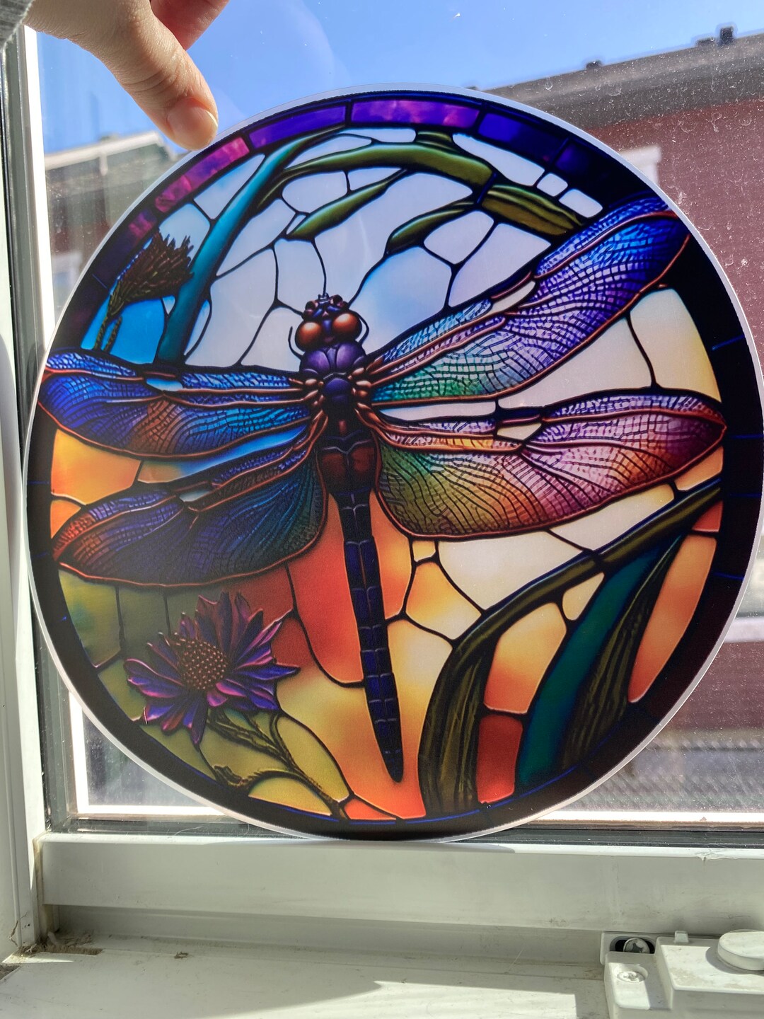 Dragonfly Window Mirror Decal Decor - Etsy
