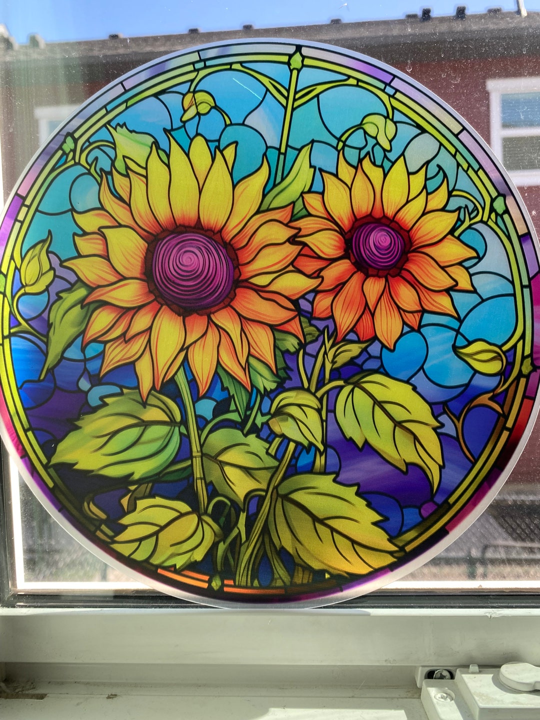 Sunflower Window Decal Cling Decor. Home, RV, Garden. - Etsy