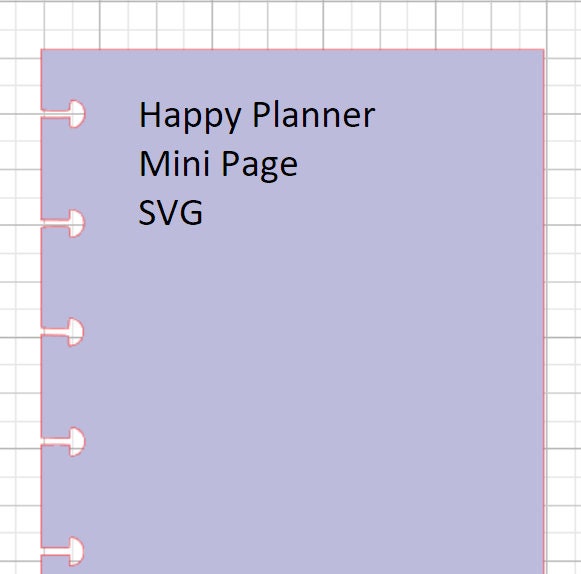 Happy Planner Mini Page SVG - Etsy