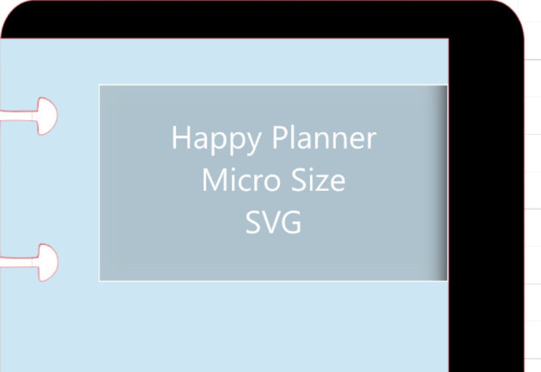 Happy Planner Size Micro Cover SVG - Etsy