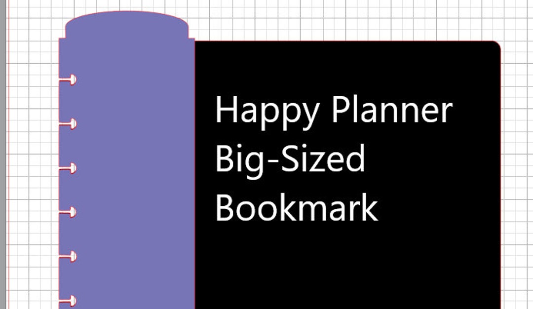 Happy Planner Big-sized Bookmark SVG - Etsy