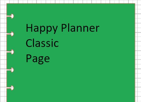 Happy Planner Classic Page SVG - Etsy