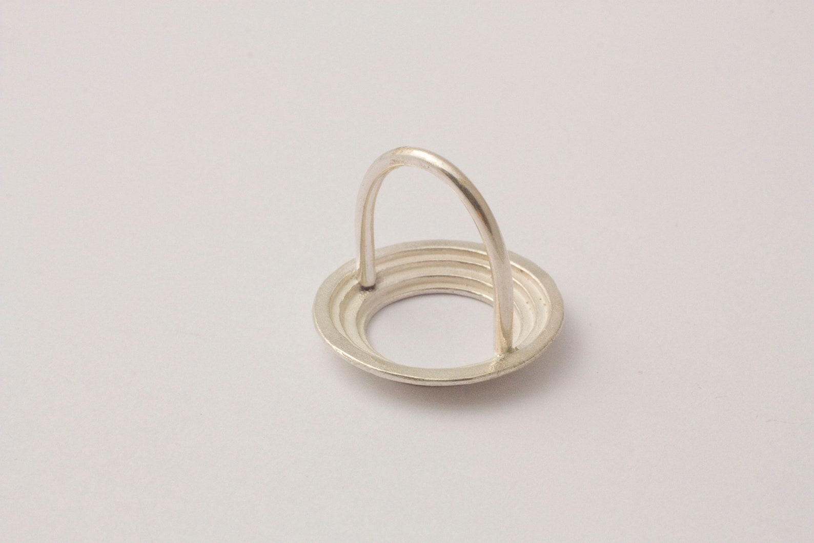 Circles Ring. Silver Ring. Big Minimalist Ring. Gorgeous Silver Ring ...