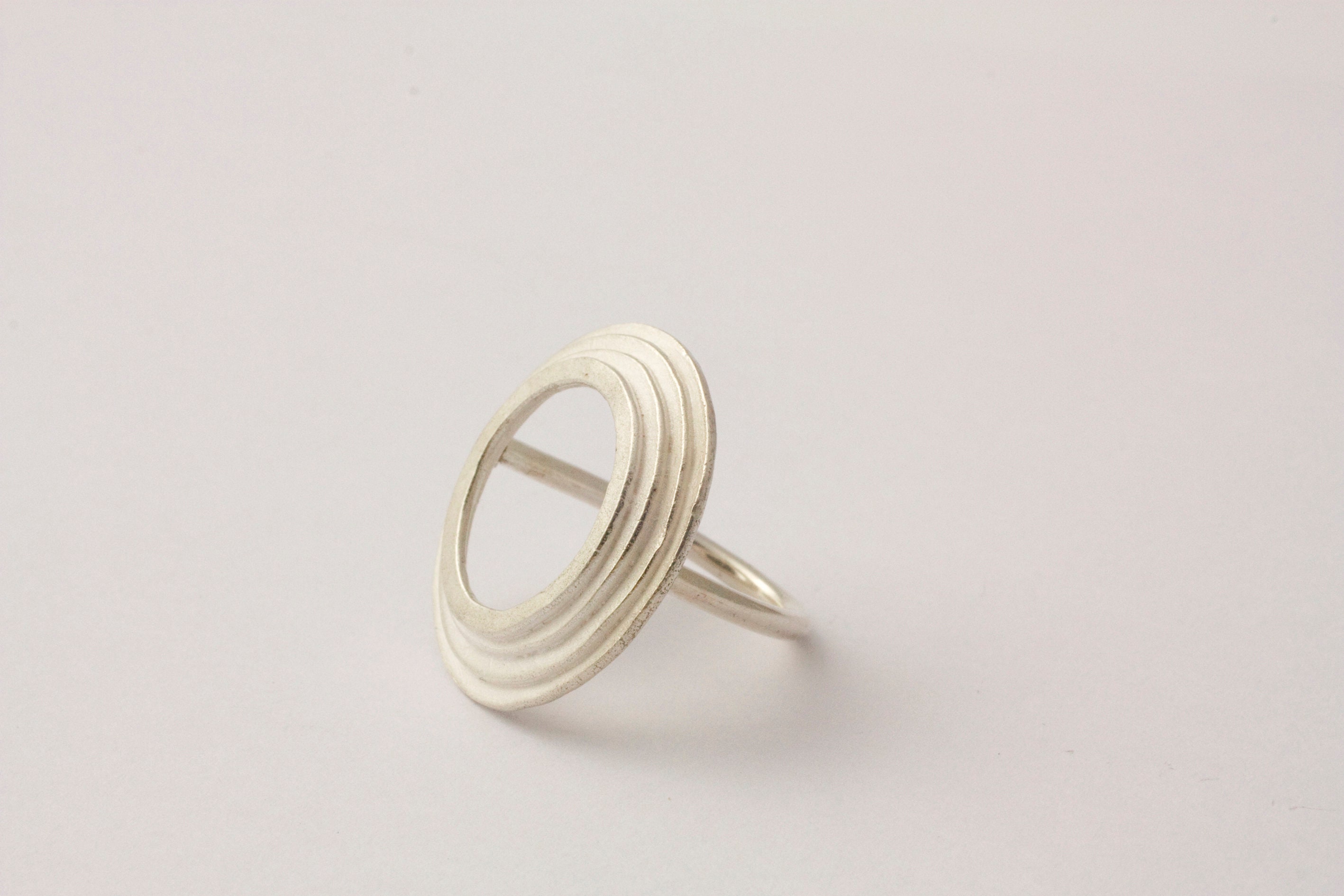 Circles Ring. Silver Ring. Big Minimalist Ring. Gorgeous Silver Ring ...